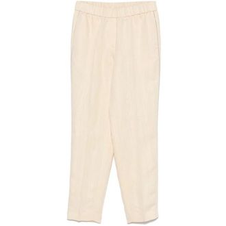 PESERICO Bead-besetzte Cropped-Hose - - Trousers - Damen - Beige - XL