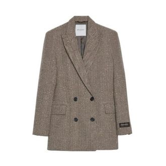 Ermanno Scervino Femme, Vestes, Brun, Taille: 42 FR Blazer crois&eacute;