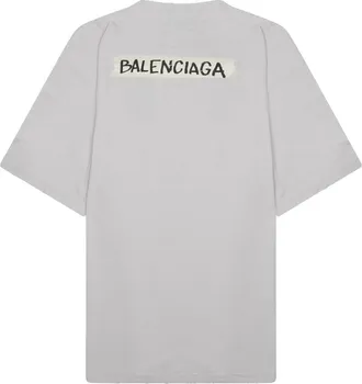 Balenciaga Logo-Print Cotton T-Shirt - White