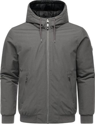 Ragwear Herren warme wasserdichte Winterjacke mit Verstellbarer Kapuze Stuartt YOUMODO Stone Grey Gr. M