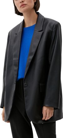s.Oliver Black Label Damen Blazer, Schwarz, 36 EU