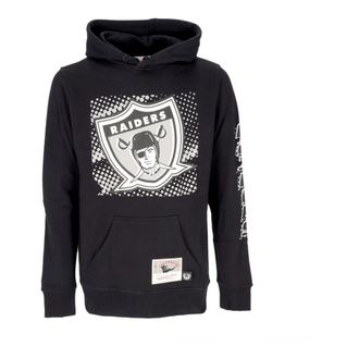 Mitchell & Ness Oakland Raiders NFL Big Face Hoodie - - Sweatshirts & Hoodies - Herren - Schwarzk - XL