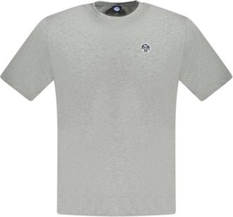 North Sails Homme, Tops, Gris, Taille: 2XL Cotton T-Shirt