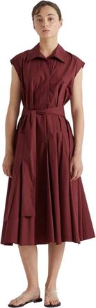 Meimeij Femme, Robes, Rouge, Taille: 40 FR Oversized Cotton Brandy Dress