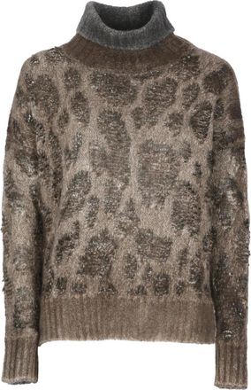 Avant Toi Damen, Strickwaren, Braun, 2XSGr&ouml;&szlig;e