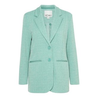 Ichi Ihkate Jacquard Oversize Blazer - - Jackets - Damen - Gr&uuml;n - XS
