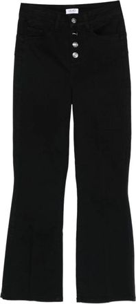 Liu Jo Femme, Pantalons, Noir, Taille: W25 Pantalon Bootcut Taille Haute