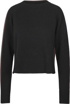 Jucca Femme, Pulls, Noir, Taille: 42 FR Pull Ras du Cou Raglan en Laine
