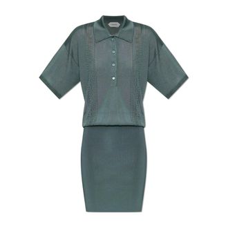 Versace Polo Kleid - - Dresses - Damen - Gr&uuml;n - 2XS