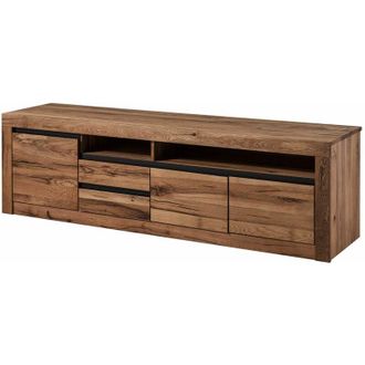 Massivmoebel24 TV-Board Wild-/ Zerreiche 185x45x55 tabacco brown ge&ouml;lt montreux 330