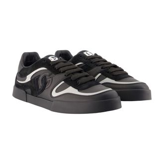 Dolce & Gabbana Mens Portofino Custom Sneakers - Dolce&gabbana Leather Black Calfskin Shoes