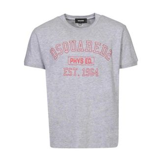 Dsquared2 Luxuri&ouml;ses Herrenmode T-Shirt - - Tops - Herren - Grau - XL