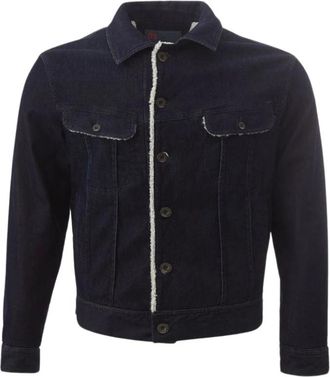 Lardini Veste en velours avec doublure en fourrure - Homme - Vestes - Bleu - Taille: XL