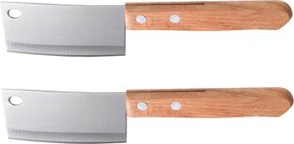 TOPBATHY Alipis 2st&uuml;cke Brotmesser Kochmesser Profi Messer Mit Edelstahl Zerkleinerer Griff F&uuml;r Karotten Kartoffelschneider Haushaltsschneider K&uuml;chenschneider 