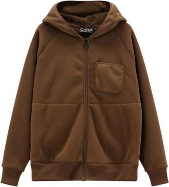 F.lli Campagnolo Moving 35P4657 35P4657 Sweat en fourrure avec Maxi Logo sur capuche pour homme, Tabac, XL