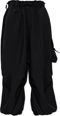Yohji Yamamoto unisex, Pantalons, Noir, Taille: XL Sport Uniform Wide Cargo Pantalons