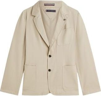 Tommy Hilfiger Blazer droit &agrave; col revers en coton