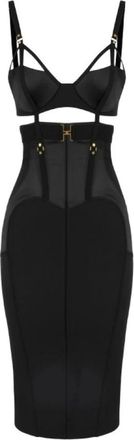 Elisabetta Franchi Femme, Robes, Noir, Taille: 42 FR Elisabetta Franchi Robes Black