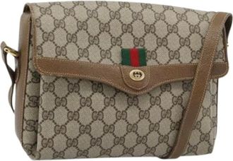 Gucci Sac bandouli&egrave;re vintage GG Canvas Pre-owned - Femme - Pre-owned - Beige - Taille: ONE Size