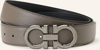 Ferragamo Ferragamo Lederg&uuml;rtel Zum Wenden schwarz