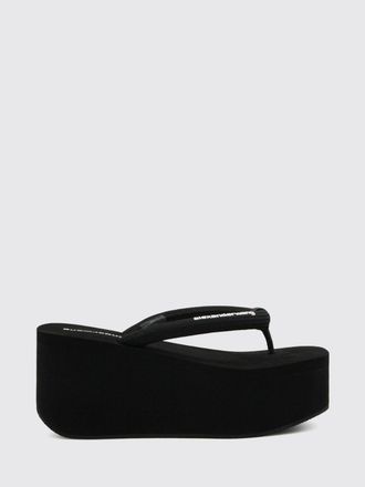 Alexander Wang Sandales tongs compens&eacute;es Jenna en mesh avec plateforme
