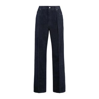 Dolce & Gabbana Femme, Jeans, Bleu, Taille: 42 FR Pantalon en denim &agrave; jambes larges