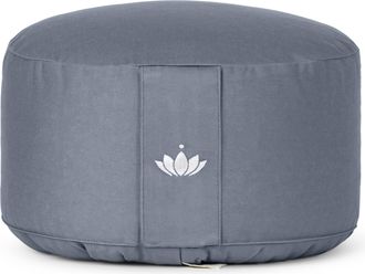 Lotuscrafts Yogakissen Meditationskissen Extra Hoch - Sitzh&ouml;he 20cm - Waschbarer Bezug aus Baumwolle - Yoga Sitzkissen mit Dinkelf&uuml;llung - GOTS Zertifiziert