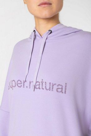 super.natural Hoodie Merino Hoodie W FEEL GOOD HOODIE stylischer Merino-Materialmix
