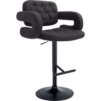 Clp Tabouret de style moderne et &eacute;l&eacute;gant avec structure de tissu noir diff&eacute;rentes couleurs colore : noir