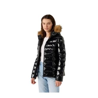 Jott Shiny Puffer Jacket - - Jackets - Damen - Schwarzk - L
