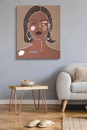 Dmora Wandbild Beverino 80x100h cm Mehrfarbig, Befestigung inkl