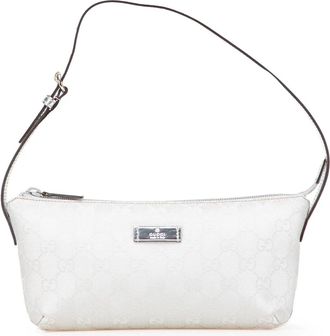 Gucci Hobo Bags - GG Canvas Boat - Gr. unisize - in Grau - für Damen