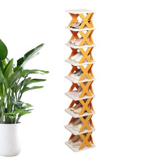 Generic Faltbares - mehrschichtiger vertikaler Organizer, stabiles Standregal, platzsparende Sneaker-Aufbewahrung, langlebiges faltbares Design, einfache Mont