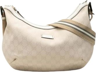 Gucci Sac bandouli&egrave;re vintage doccasion - Femme - Pre-owned - Beige - Taille: ONE Size