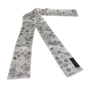 Louis Vuitton Pre-owned Soie foulards - Femme - Pre-owned - Gris - Taille: ONE Size