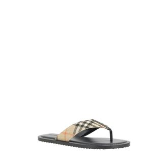 Burberry Mens Multicolor Polyamide Flat Sandals