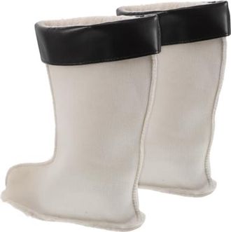 Yardwe 2 Pi&egrave;ces Doublures Chaudes Semelles &Eacute;paisses Amovibles Unisexes Int&eacute;rieur Douillet Polaire pour Pluie et Neige