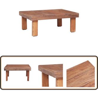 vidaXL Couchtisch 60x45x23 cm Altholz Massiv - Holz Couchtisch - Altholz Couchtisch - Recyceltes Holz - Wohnzimmerstil - Vintage Stil