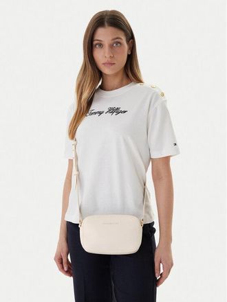 Tommy Hilfiger Handtasche Th Logo Camera Bag AW0AW18115 &Eacute;cru