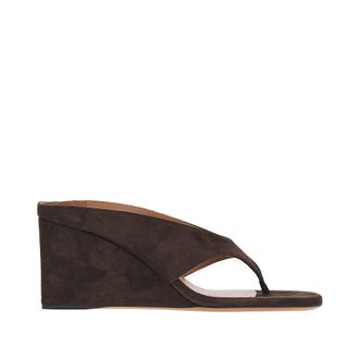 Alaia Suede leather Cube thong mules Woman 37