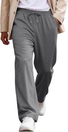 Generic Pantalon de loisirs pour homme - Pantalon de sport ample avec taille &eacute;lastique - Cordon de serrage - Pantalon de jogging - Jambe droite - Pantalon de 