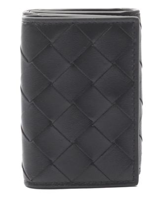 Bottega Veneta portefeuille Intrecciato Tiny (2020) - Noir