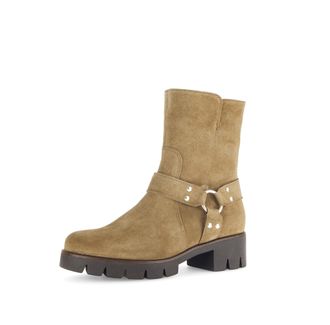 Gabor Damen Biker Boots, Frauen Stiefeletten,uebergangsschuhe,uebergangsstiefel,Winterstiefeletten,Winterschuhe,warm,Lion (Mocca),40 EU / 6.5 UK