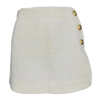 Pinko Flan Tweed Rock - - Skirts - Damen - Wei&szlig; - XS