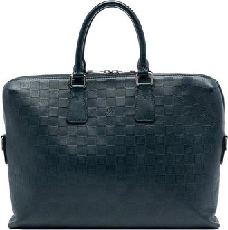 Louis Vuitton Crossbody Bags - Damier Infini Porte Documents Jour - Gr. unisize - in Blau - f&uuml;r Damen