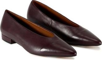 Saison 1865 Ballerines pointues en cuir