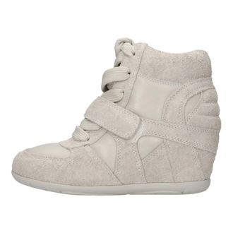 Ash Ash, Femme, Chaussures, Beige, Taille: 36 EU Bowffy Suede Sport Wedge