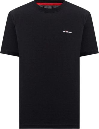 Kiton T-shirt avec logo brod&eacute; - Homme - Tops - Bleu - Taille: 2XL