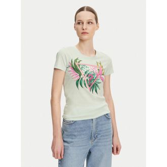 Guess T-Shirt W5GI07 J1314 T&uuml;rkisfarben Slim Fit