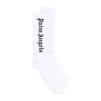 Palm Angels Homme, Sous-v&ecirc;tements, Blanc, Taille: S/M Classic Logo Socks